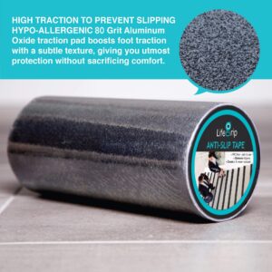 Anti Slip Traction Tape, 12 Inch x 30 Foot - Best Grip, Friction, Abrasive Adhesive for Stairs, Tread Step, Indoor, Outdoor (Tape, 12" X 30')