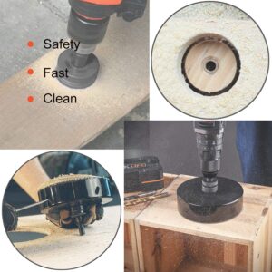 6 inch/152mm Hole Saw Heavy Duty Bi-Metal HSS Hole Saw for Cornhole Boards, Plywood, Iron Board, Acrylic, Ducts, Ceiling Lights, Cinder Wall