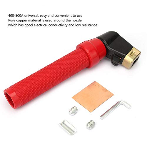 Wal front Welding Electrode Holder, 400A American Style Welding Electrode Holder Stick Rod Welding Accessories Rubber Handle