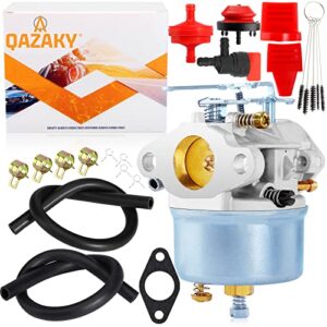 qazaky 632113 carburetor compatible with tecumseh 632113a hs40 hssk40 snowblower toro 38010 38015 38250 snowthrower 421 521 4hp 5hp adjustable 056-326 520-962 50-662 056326 520962 50662 1427