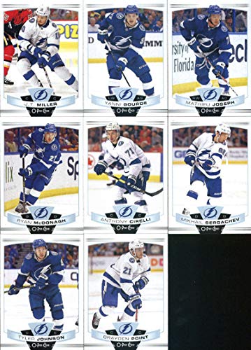 2019-20 O-Pee-Chee Hockey Tampa Bay Lightning Team Set (Made by Upper Deck) of 17 Cards: Ryan Callahan(#4), Ondrej Palat(#31), Andrei Vasilevskiy(#89), Victor Hedman(#110), Anton Stralman(#159), Alex Killorn(#165), Nikita Kucherov(#208), Steven Stamkos(#2