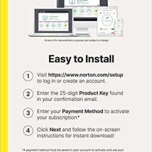 Norton 360 Deluxe, 2024 Ready, Antivirus software for 5 Devices with Auto Renewal – 3 Months FREE – Includes VPN, PC Cloud Backup & Dark Web Monitoring [Download]