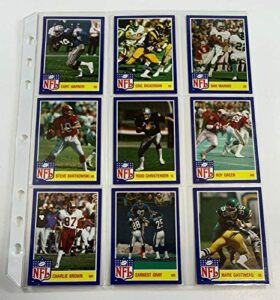 1984 topps stars football 11 card glossy set dan marino rookie