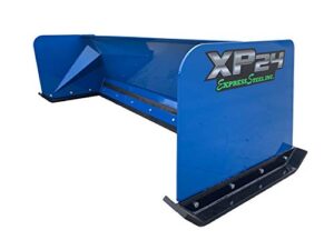 7' xp24 skid steer snow pusher blue