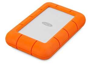 lacie rugged mini 5tb external hard drive portable hdd – usb 3.0/2.0 compatible, drop shock dust rain resistant shuttle drive, for mac and computer desktop workstation pc laptop (stjj5000400)