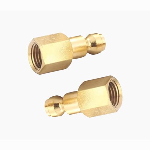 T TANYA HARDWARE Coupler and Plug Kit (14 Piece), Automotive Type C, 1/4 in. NPT, Solid Brass Quick Connect Air Fittings Set