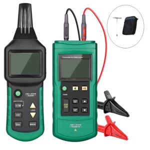 GAOTek Underground Wire Tracker Cable Metal Pipe Locator Detector Professional Tester Conducting Cables, Electrical Circuits, Pipelines, Fuses, Switches, Short Circuits Finder Through Concrete-GFL-107