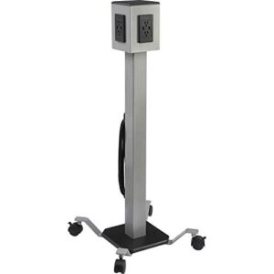 Lorell, LLR34000, Mobile Power Tower, 1, Gray