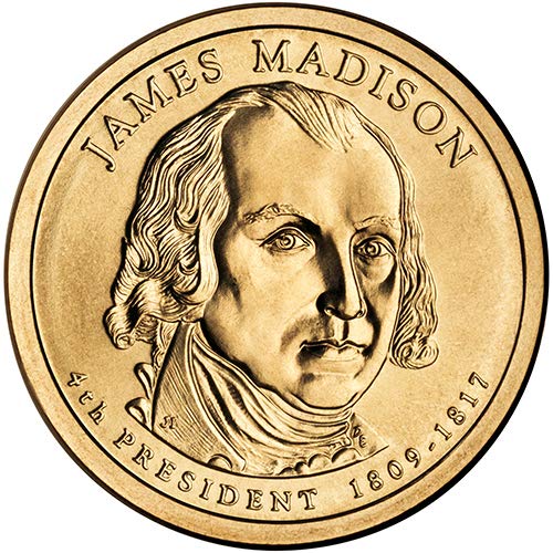 2007 D Position A Satin Finish James Madison Presidential Dollar US Mint Choice Uncirculated