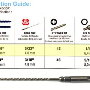 24PC, 3/16" x 7" with 1/4" SDS Plus Hex Rotary Hammer Drill Bits for Concrete Screw, Rotary Drill Bit 3/16, Sds Plus Bits (3/16 x 7,24)