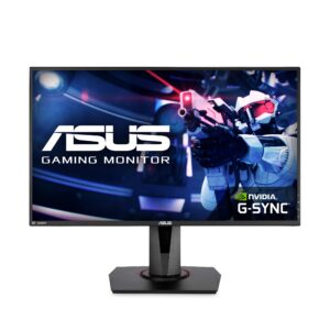 asus vg278qr 27” gaming monitor 165hz full hd (1920 x 1080) 0.5ms g-sync eye care displayport hdmi dvi, black