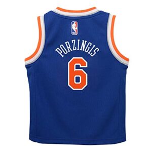 Toddler New York Knicks Kristaps Porzingis #6 Blue Icon Jersey Swingman 2T Nike