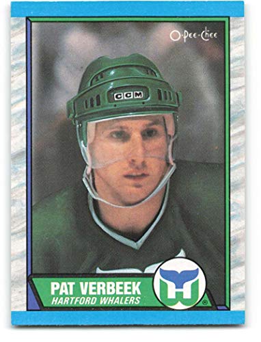 1989-90 O-Pee-Chee #32 Pat Verbeek Hartford Whalers NHL Hockey Card NM-MT