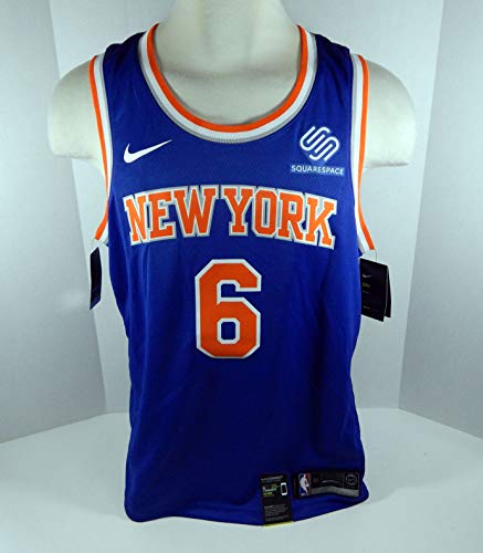 Mens New York Knicks Kristaps Porzingis #6 Blue Jersey Swingman 2XL 56 Nike