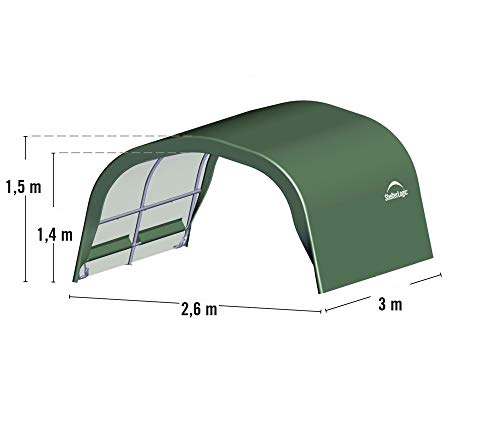 ShelterLogic 8' x 10' x 5' Small Round Livestock and Agricultural Storage and Shade Shelter Kit