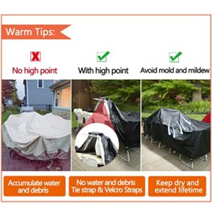 Oslimea Patio Furniture Cover Waterproof Outdoor Sectional Sofa Set Covers Heavy Duty Outdoor Rectangle Table and Chair Set Covers, Dust Proof Furniture Protective Cover Large 124" L x 63" W x 29" H