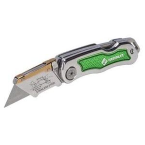 greenlee communications folding utility knife w/10 extra blades