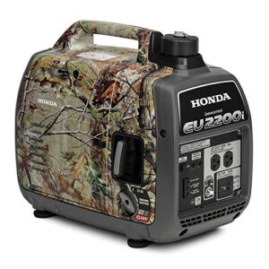 honda 664260 eu2200i 120v 2200-watt 121cc 0.95 gallon inverter generator with co-minder - camo