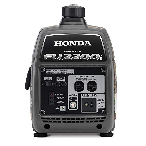 Honda 664260 EU2200i 120V 2200-Watt 121cc 0.95 Gallon Inverter Generator with Co-Minder - Camo