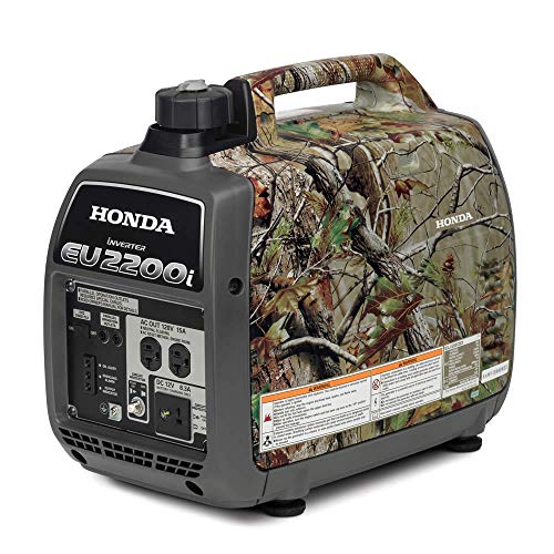 Honda 664260 EU2200i 120V 2200-Watt 121cc 0.95 Gallon Inverter Generator with Co-Minder - Camo