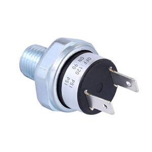 Air Pressure Switch 90-120 PSI Pressure Switch 1/4"-18 NPT DC 24V 12V Pressure Switch Air Compressor Pressure Switch 90PSI Pressure Switch 120PSI Pressure Switch