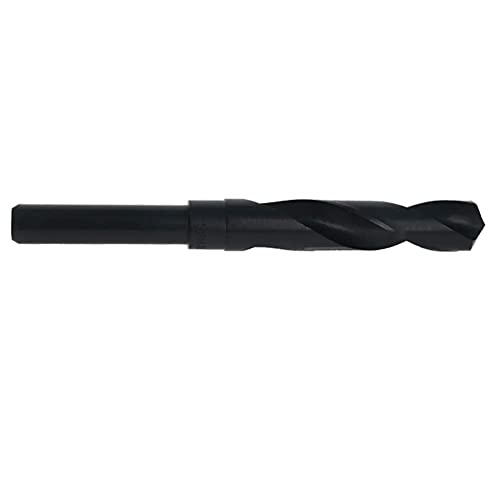 Utoolmart 17mm Reduced Shank Drill Bit, HSS 6542 Black Oxide with 1/2 Inch Straight Shank 1Pcs