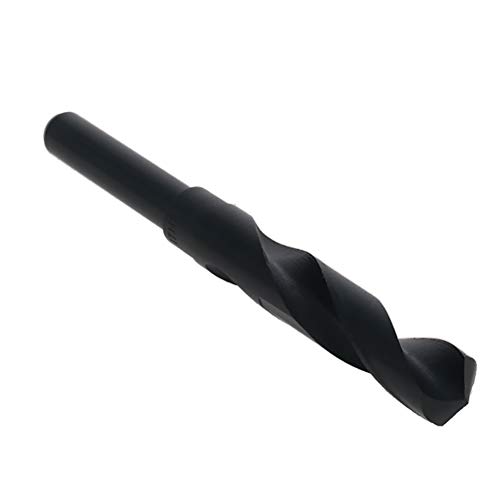 Utoolmart 17mm Reduced Shank Drill Bit, HSS 6542 Black Oxide with 1/2 Inch Straight Shank 1Pcs