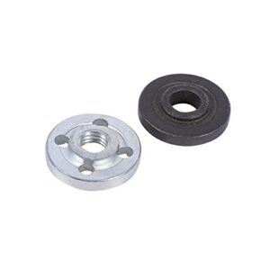 diyeeni angle grinder fitting-1 pair replacement electrical angle grinder fitting part inner outer flange for makita 9523(silver & black)