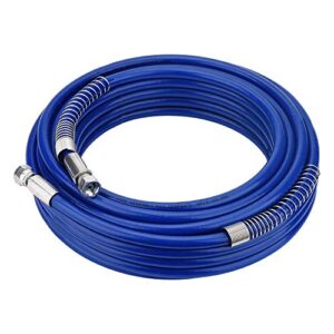 funteck 50ft upgraded airless paint hose for graco sprayers, reinforced brass wire braid, 4300 psi