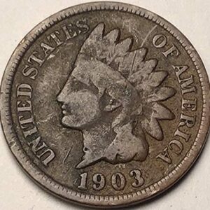 1903 P Indian Head Cent Penny Seller Good