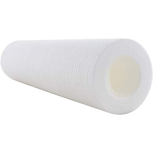 SpiroPure SP-PD50 10x2.5 50 Micron Thermal Bonded Grooved Polypropylene Sediment Water Filter Cartridge PD-50-934 155752-43 (Case of 24)