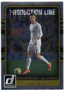 2016-17 donruss production line soccer #33 cristiano ronaldo real madrid cf official futbol card from panini america