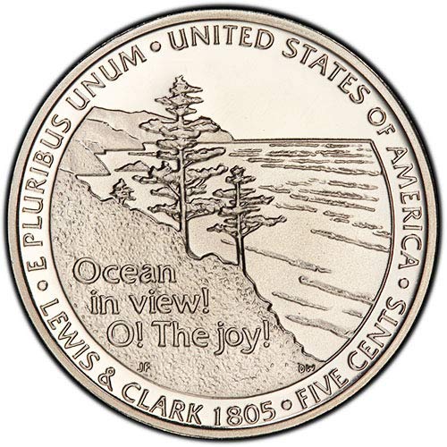 2005 P & D Satin Finish Ocean View Jefferson Nickel Choice Uncirculated US Mint 2 Coin Set