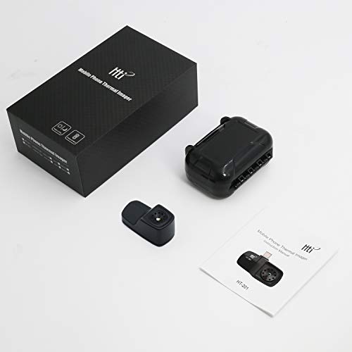 Hti-Xintai High Resolution Thermal Imaging Camera for Android Smartphones, USB Type-C - Black