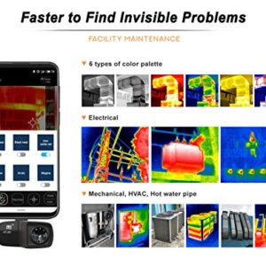 Hti-Xintai High Resolution Thermal Imaging Camera for Android Smartphones, USB Type-C - Black