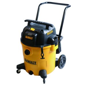 dewalt 16 gallon poly wet dry vacuum, 6.5 peak hp 12 amps heavy duty vacuums, cart style wet/dry/blower 3 in 1 multifunction shop vacuum, built-in drain, dxv16pa