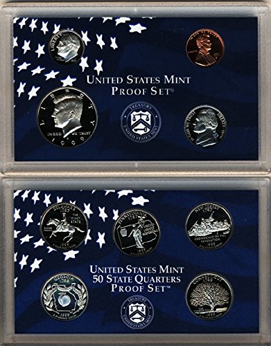 1999 S U.S. Mint 9 coin Clad Proof Set In OGP Proof