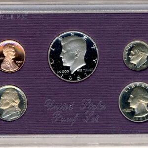 1987 S Clad Proof 5 Coin Set in Original Government Packaging Proof