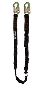 frontline lis61s internal 6' shock absorbing lanyard | single leg lanyard snap hook ends | ansi & osha compliant