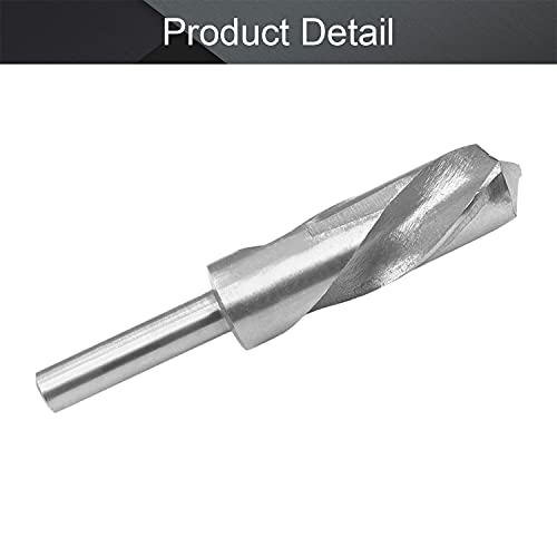 Utoolmart Reduced Shank Drill Bit 27mm High Speed Steel HSS 4241 with 1/2 Inch Straight Shank 1pcs