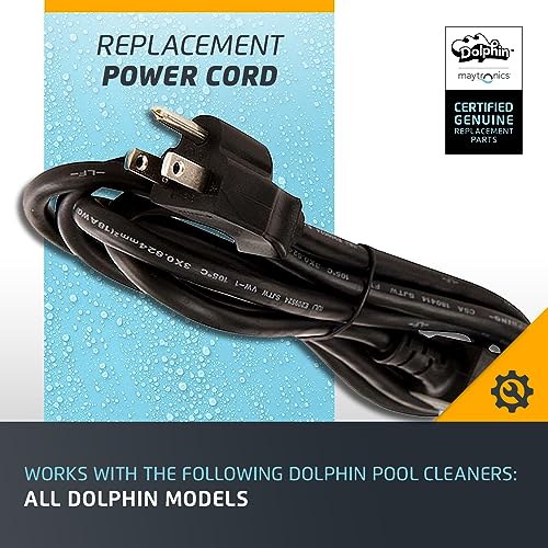 Maytronics Dolphin Genuine Replacement Part — Black Power Cord — Part Number 58984402LF