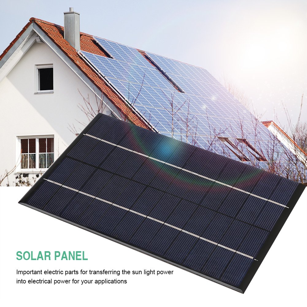 Mini Portable Solar Panel Module 12V 4.2W DIY Polysilicon Battery Power Charger with High Efficiency