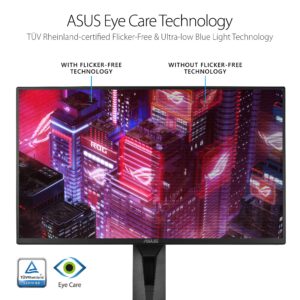 ASUS 24.5" 1080P Gaming Monitor (VG258QR) - Full HD, 165Hz (Supports 144Hz), 0.5ms, Extreme Low Motion Blur, Speaker, Adaptive-Sync, G-SYNC Compatible, VESA Mountable, DisplayPort, HDMI, DVI-D, Black