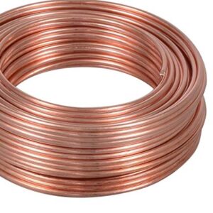 12 Ga Solid Bare Copper Round Wire 50 Ft. Coil (Dead Soft) 99.9% Pure