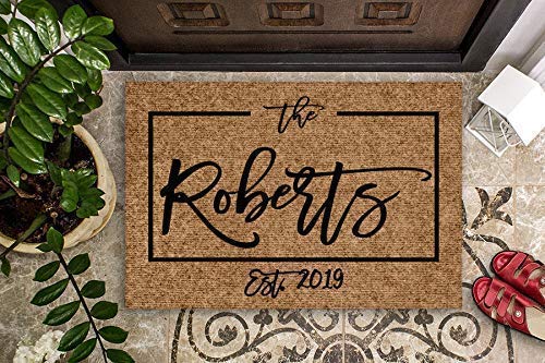 Housewarming Gift | Wedding Gift | Custom Doormat | Personalized Doormat | Closing Gift | Welcome Doormat | Front Door Mat | Monogram Rug