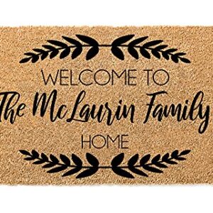 Personalized Doormat | Custom Doormat | Wedding Gift | Housewarming Gift | Closing Gift | Welcome Doormat | Front Door Mat | Farmhouse Decor