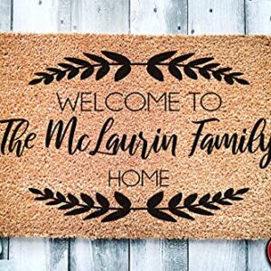 Personalized Doormat | Custom Doormat | Wedding Gift | Housewarming Gift | Closing Gift | Welcome Doormat | Front Door Mat | Farmhouse Decor