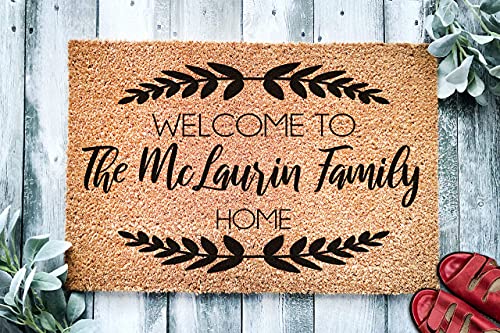 Personalized Doormat | Custom Doormat | Wedding Gift | Housewarming Gift | Closing Gift | Welcome Doormat | Front Door Mat | Farmhouse Decor