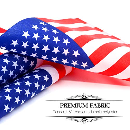 Anley USA Armed Service Desk Flags Set - 6 X 4 inches Miniature American Military Sectors Desktop Flag with 11" Solid Plastic Pole - Vivid Color & Fade Resistant