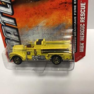 CLASSIC SEAGRAVE FIRE ENGINE Matchbox 2013 MBX Heroic Rescue diecast 1/64 scale #17